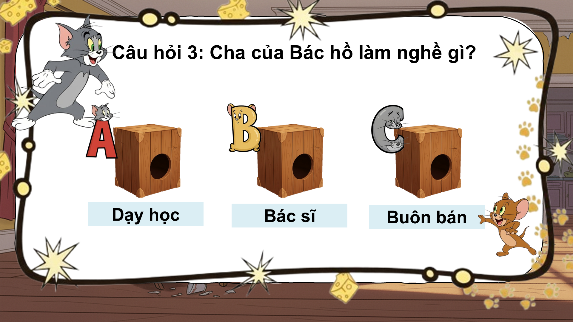 GAME POWERPOINT TOM AND JERRY PHIÊN BẢN 2025 - CÓ LỒNG GHÉP AI